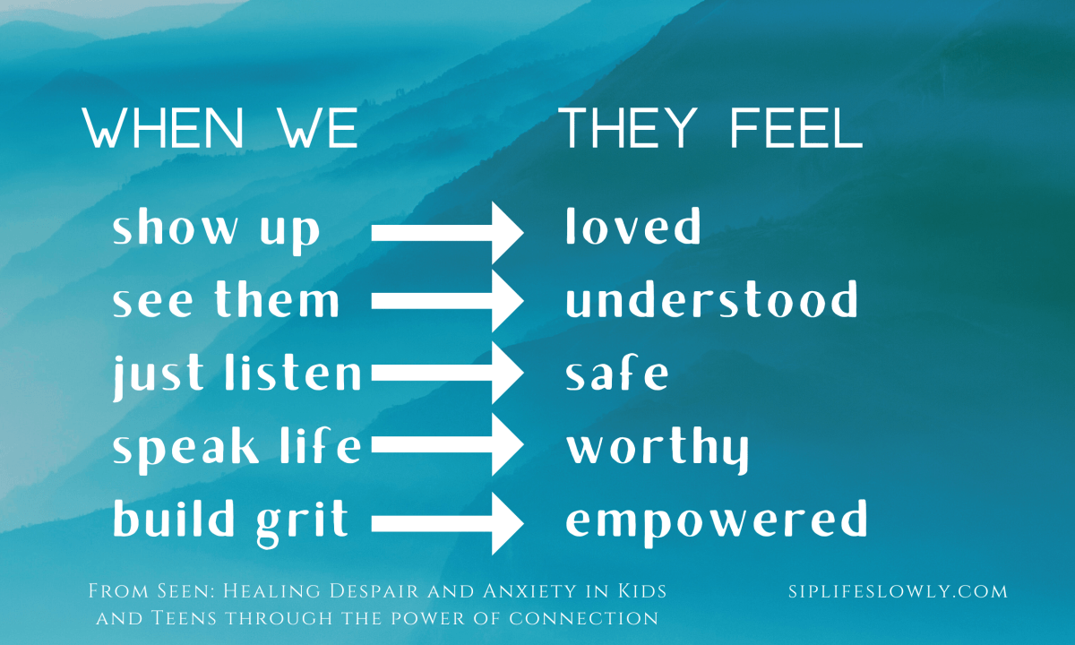 Seen: Healing Despair and Anxiety in Kids and Teens Through the Power ...